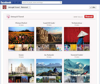 Facebook Tabs Example 8: Social Media Feeds