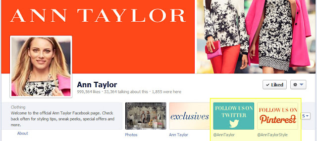 Facebook Tabs Example 8: Social Media Feeds